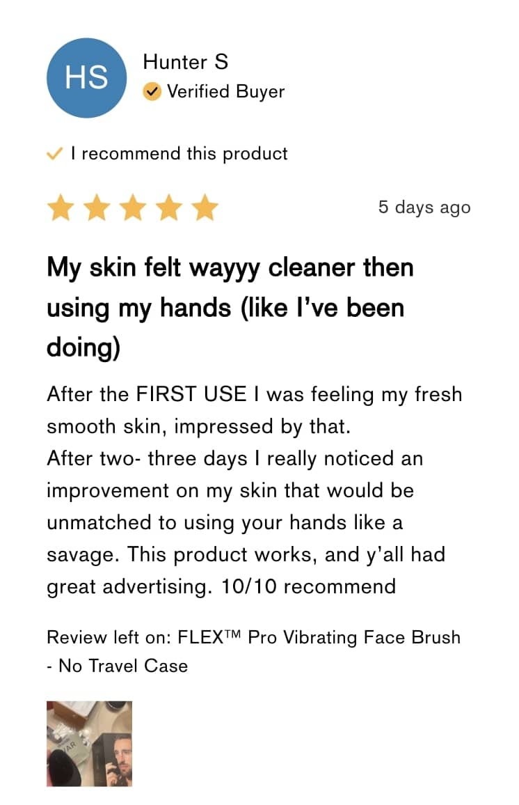 FLEX™ Pro Vibrating Face Brush